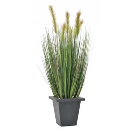 EUROPALMS Moorgras im Dekotopf, 60cm - Kunstpflanze