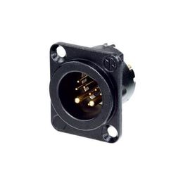 NEUTRIK NC10MD-LX-B - 8 + 2-poliger Einbaustecker, male