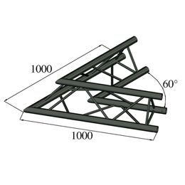 Alutruss TRILOCK S-PAC 20 2-Weg-Ecke 60&deg; schwarz