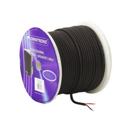 Omnitronic Lautsprecherkabel 2x1,5 mm&sup2;, 50m, sw trittfest