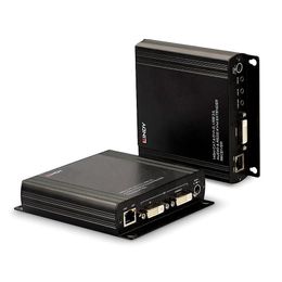 Lindy 39245 140m Cat.6 DVI-D KVM Extender, USB 2.0, Audio & RS232 - Verl&auml;ngert DVI,