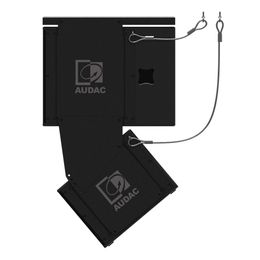 AUDAC MBK302S/B - Flugmontage Set f&uuml;r 1xFX3.15, 1xFX1.18, schwarz