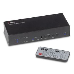 Lindy 38084 4x2 HDMI 4K60 Matrix - Zum Anschluss und Umschalten zwischen 4 HDMI-Quell