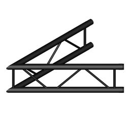 DURATRUSS DT 32/2-C19V-L45 black, 2-Wege-Ecke 45&deg;, vertikal, schwarz