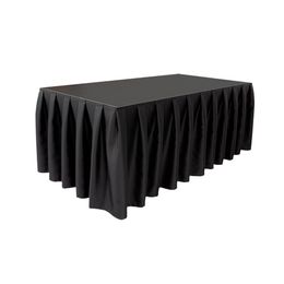 Wentex Stage Skirt B&uuml;hnenverkleidung MCS 300 g/m&sup2; - Schwarz - 7,62 m x 60,96 cm (B x H) - gefaltet