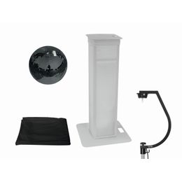 Eurolite Set Spiegelkugel 30cm schwarz mit Stage S