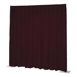 Wentex P&D Vorhang Napoli Velvet - Burgunderrot - 11' x 14' (B x H) - plissiert