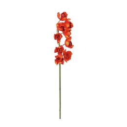 EUROPALMS Cymbidiumzweig, rot, 90cm - Kunstpflanze