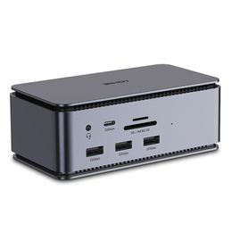 Lindy 43372 DST-Pro USB4, USB C Laptop Docking Station