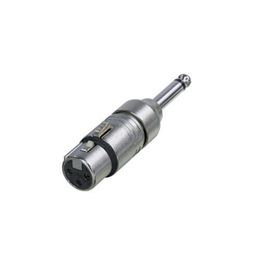NEUTRIK NA2FP - Adapter, 3p XLR female auf 6,3 Klinke mono male