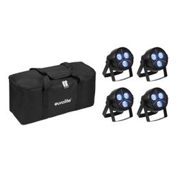 Eurolite Set 4x LED PARty Hybrid Spot + Soft-Bag
