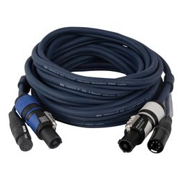 DAP-Audio DAP FP18 Hybridkabel - PowerCON & 5-pin XLR - DMX & Strom - 6 m