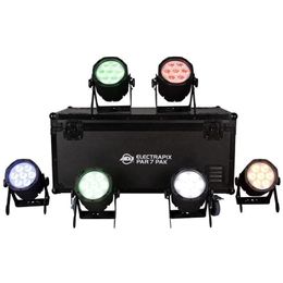 ADJ ElectraPix Par 7 Pak - 6x IP65 Akku-Scheinwerfer im Set mit Ladecase