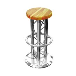 DURATRUSS DT STOOL 3, Barstuhl 3 Beine gerade mit Bodenplatte rund