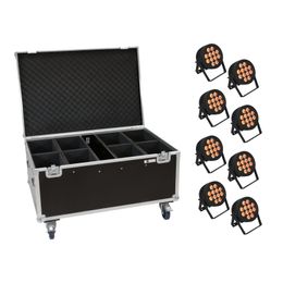 Eurolite Set 8x LED IP PAR 12x9W SCL Spot + Case m