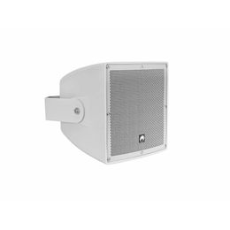 Omnitronic ODX-206T Installationslautsprecher 100V wei&szlig; - Wetterfester 6,5"-Wandlautsprecher mit Halterung, 100 W RMS