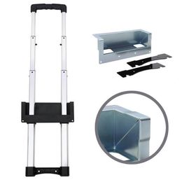 Adam Hall ah Hardware 3476043 - Versenkter Ausziehgriff 3 Ausz&uuml;ge, verzinkte Schale gekr&ouml;pft L&auml;nge 336 - 856 mm