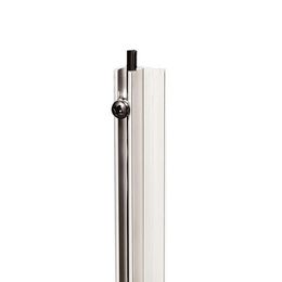 Adam Hall ah 19" Parts AH RACK RAIL 90 ALU CONTINUOUS RUBBER 2 Rackschiene Aluminium