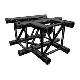 Global Truss F34PL-Version 3-Weg Ecke T35 black, 4-Punkt, inkl. Verbinder