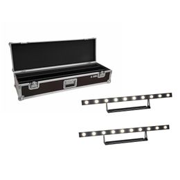 Eurolite Set 2x LED STP-10 Sunbar 3200K 10x5W Lichtleiste + Case