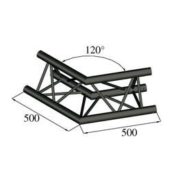 Alutruss TRILOCK S-PAC 22 2-Weg-Ecke 120&deg;schwarz