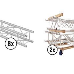Alutruss Set QUADLOCK QL-ET34-2000 + Trusswagen