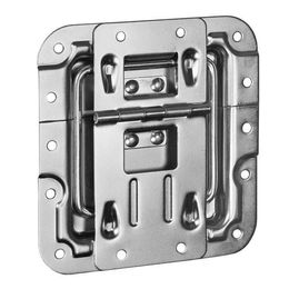 Adam Hall ah Hardware 270746 - Deckelfeststeller kurz gekr&ouml;pft mit Scharnier und Nietschutz