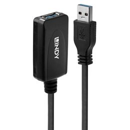 Lindy 43155 5m USB 3.0 Aktivverl&auml;ngerung - 5m USB 3.0 Verl&auml;ngerung am USB-Anschluss