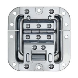 Adam Hall ah Hardware 27096 - Deckelfeststeller mittel ungekr&ouml;pft mit Scharnier und Klick-Stop-Funktion