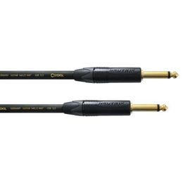 Cordial ENCORE CSI 3 PP-GOLD - 3,0 m, NEUTRIK 2 x Klinke 6,3 mm mono schwarz gold