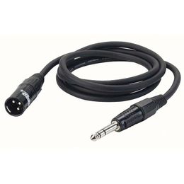 DAP-Audio XLR Male auf Klinke Stereo schwarz 150cm