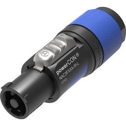 NEUTRIK NAC3FXXA-W-L, Verriegelbarer AC-Netzkabelstecker, kodiert und farbcodiert (blau) f&uuml;r Power-In