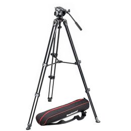 Manfrotto MVK500AM - Alu Videostativ mit Fluid-Video-Neiger, seitl. Arretierung
