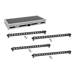 Eurolite Set 4x LED PIX-16 QCL Leiste + Case