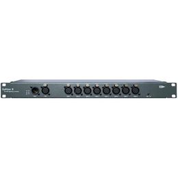 Zero88 Splitter 8, DMX/RDM Splitter 1HE 19" 1x In, 1x Thru / 8x Out / XLR5