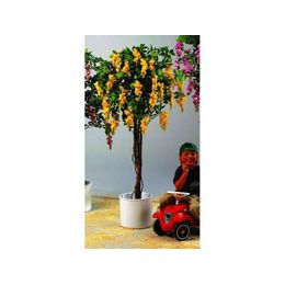 EUROPALMS Goldregenbaum gelb Zementfu&szlig; 180cm, Kunstpflanze