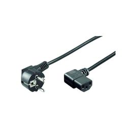 goobay Netzkabel lose Ware, abgew. Schutzkontakt >abgew. IEC 320 C13 2 meter