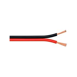 goobay Lautsprecherkabel rot/schwarz, 25m Rolle, Querschnitt 2x2,5 mm&sup2; CU