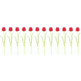 12x EUROPALMS Kristalltulpe, rot, 61cm, Kunstpflanze