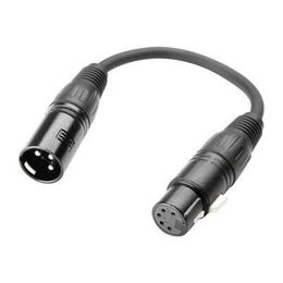Adam Hall ah Cables K3 DHM 0020 - DMX Adapter XLR female 5 Pol auf XLR male 3 Pol 0,2 mah Cables K3 DHM 0020 - DMX Adapter XLR fem