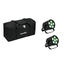 Eurolite Set 2x AKKU PAR 6 QCL + Soft-Bag