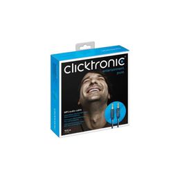 CLICKTRONIC Casual MP3 Audiokabel(Klinken-Stecker/Klinken-Stecker) (3,5mm), 5,0m