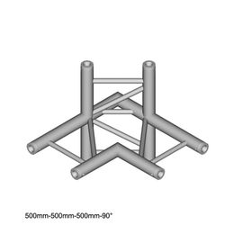 DURATRUSS DT 32/2-C44H, 4-Wege-Ecke 90&deg; horizontal