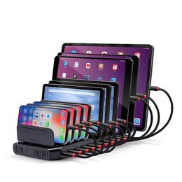 Lindy 73309 10 Port USB-Ladestation - Zum gleichzeitigen Laden von bis zu 10 Tablets