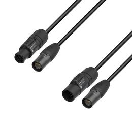 Adam Hall AH Cable 5 STAR H TCON N 0150 - Hybridkabel Netzwerk - Neutrik etherCON x TRUE1 - 1,5 m