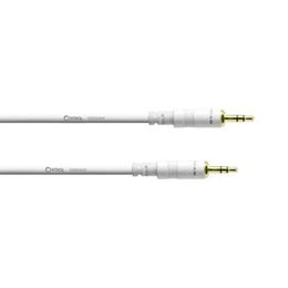 Cordial INTRO CFS 0,9 WW-SNOW - 0,9 m, REAN 2 x Klinke 3,5 mm stereo weiss gold