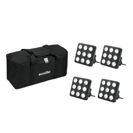 Eurolite Set 4x LED Party Panel RGB+UV + Soft-Bag