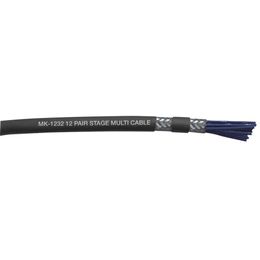 DAP-Audio DAP MK-1232 - Studio Multicore 12-paariges Kabel - doppelt geschirmt - Laufmeterpreis, schwarze Ummantelung