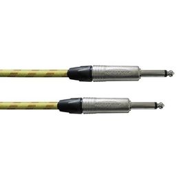 Cordial ENCORE CXI 6 PP-TWEED - 6,0 m, Tweed-Kabel, NEUTRIK 2 x Klinke 6,3 mm mono silber