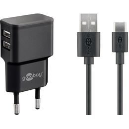goobay USB-C Dual Ladeset 2,4 A